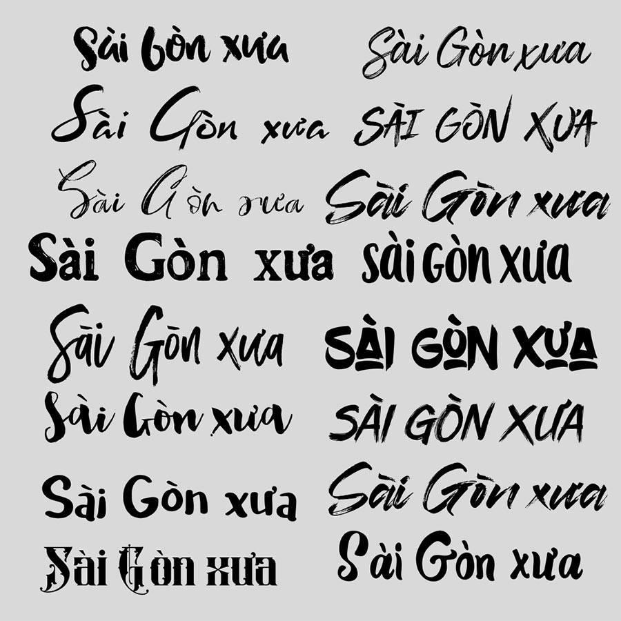 Free Sharing of 500 Super Beautiful Vietnamese Old Saigon Fonts